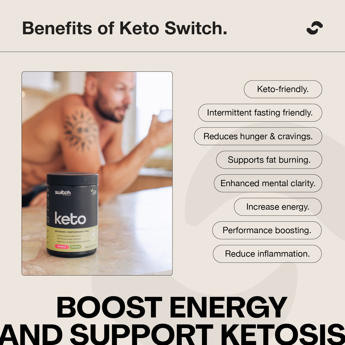 Keto Switch | 30 & 60 serves | Ketogenic performance fuel | Vegan ...