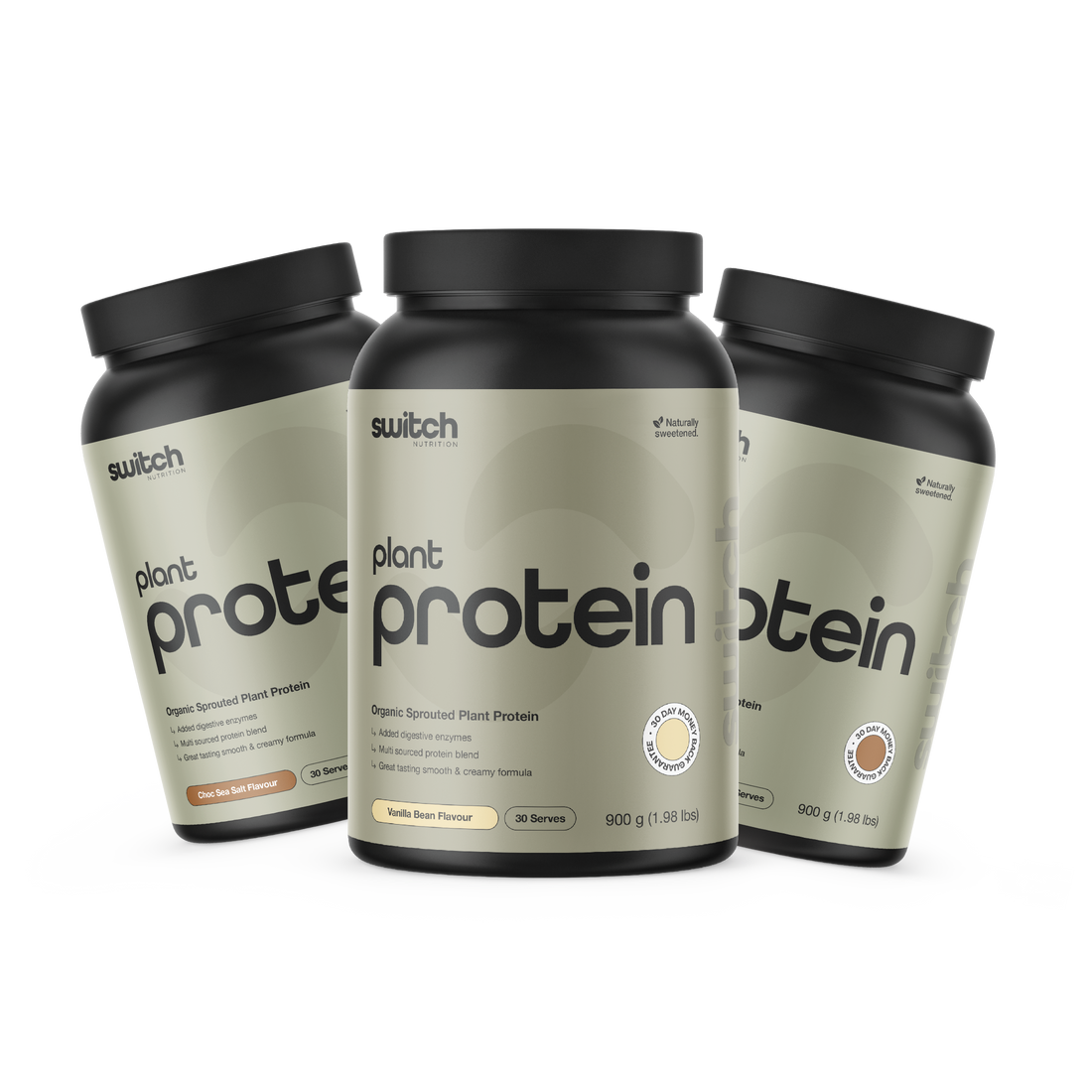 Protein Switch | Organic Vegan Blend | Added Digestive Enzymes | No ...